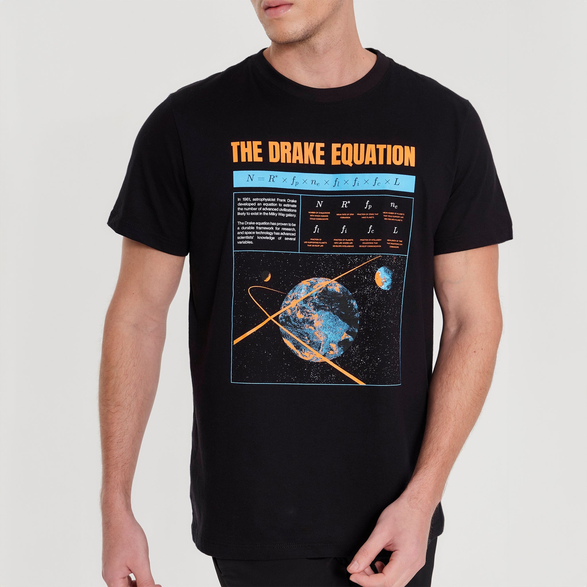 Camiseta Equação de Drake – Loos - Vista o Universo