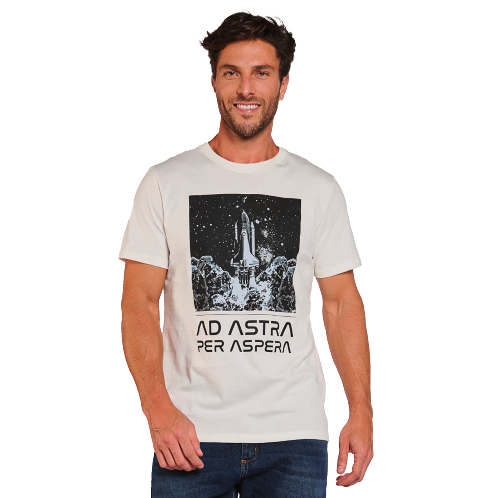 Camiseta Ad Astra Per Aspera – Loos - Vista o Universo