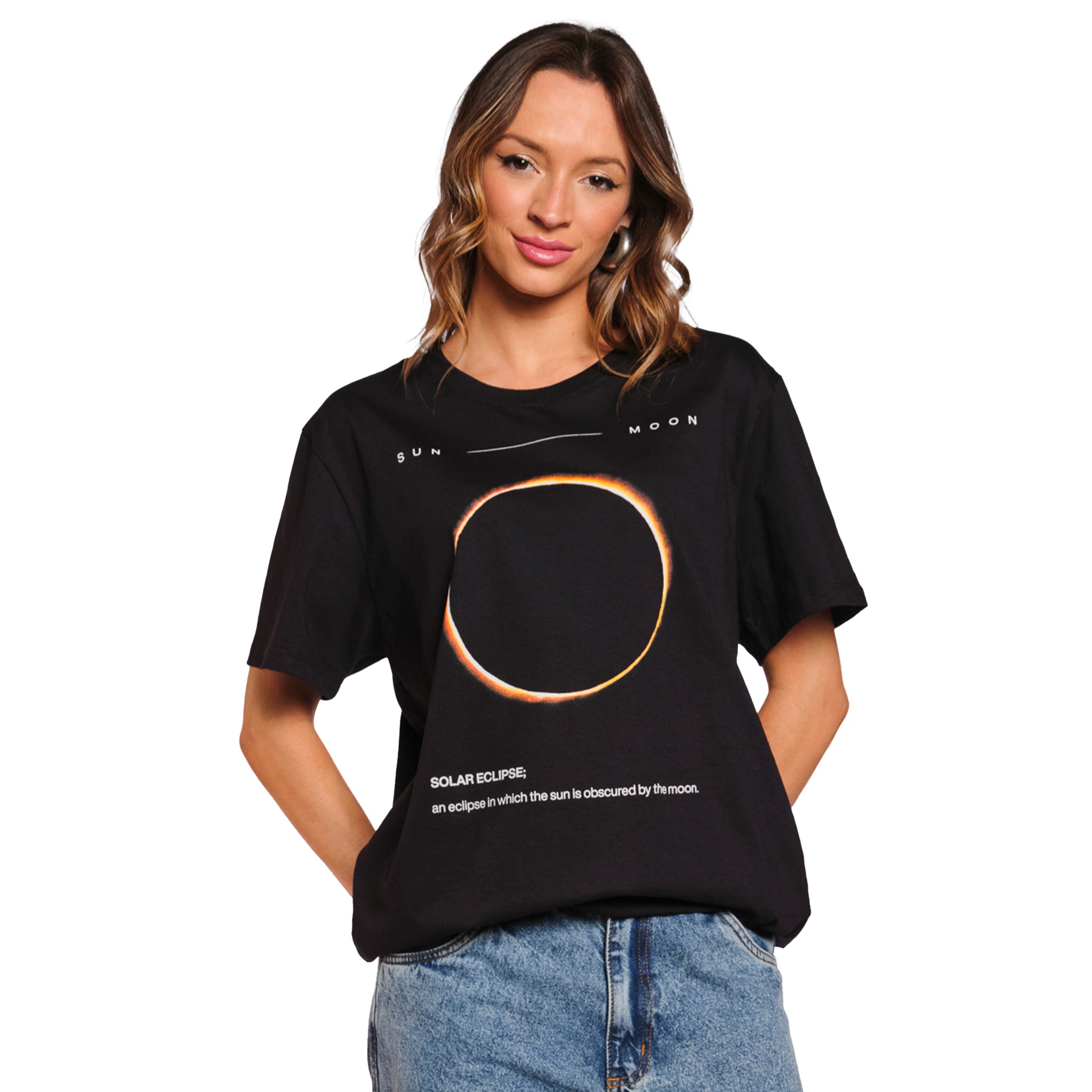 Camiseta Eclipse Solar – Loos - Vista o Universo